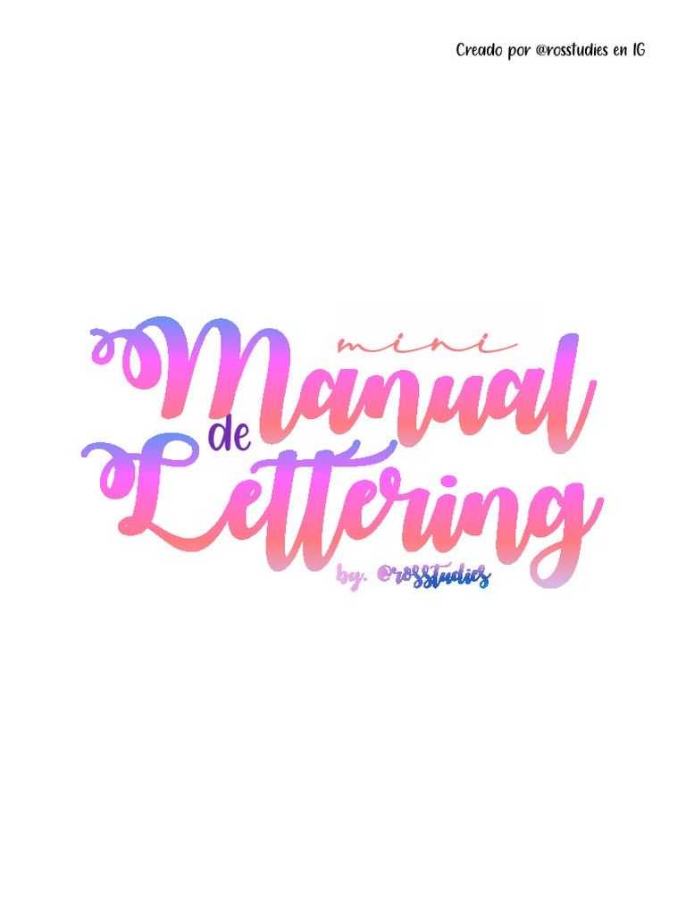 Manual de Lettering... | PDF