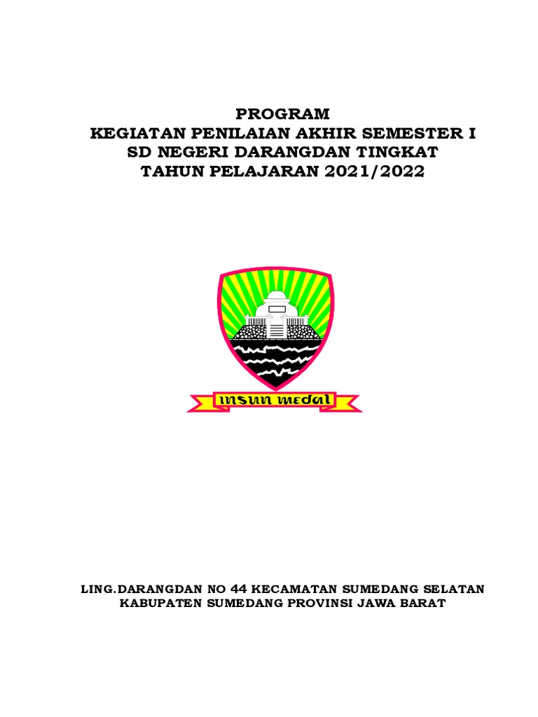 Contoh Program Kegiatan Pas | PDF