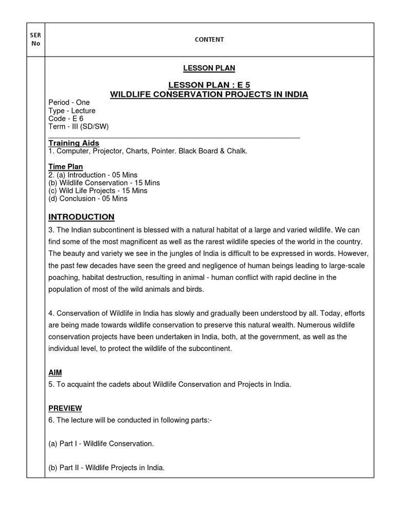 Cs 10.6 Wildlife Conservation Projects | PDF | Wildlife | Conservation ...