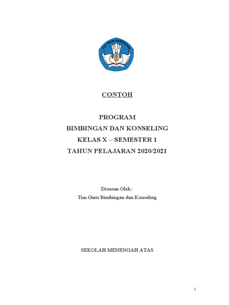 Contoh Program BK Kelas 10 | PDF