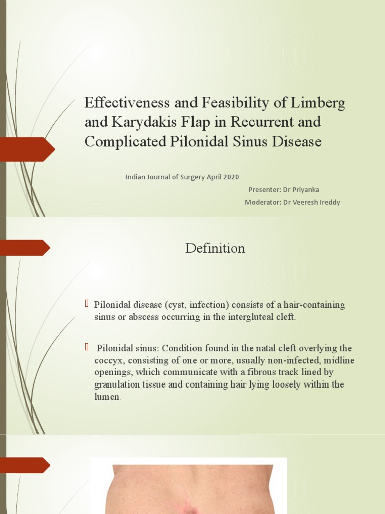 Effectiveness and Feasibility of Limberg and Karydakis Flap | PDF ...