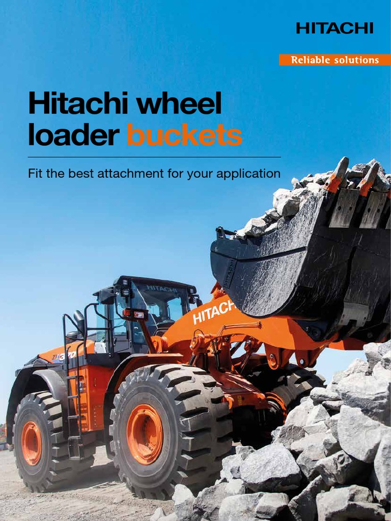 Hitachi Wheel Loader: Buckets | PDF | Loader (Equipment) | Economic Sectors