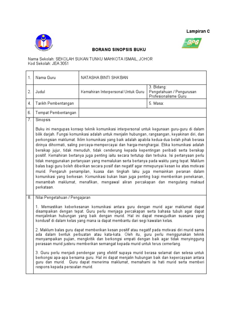 SPLKPM Sinopsis Buku | PDF