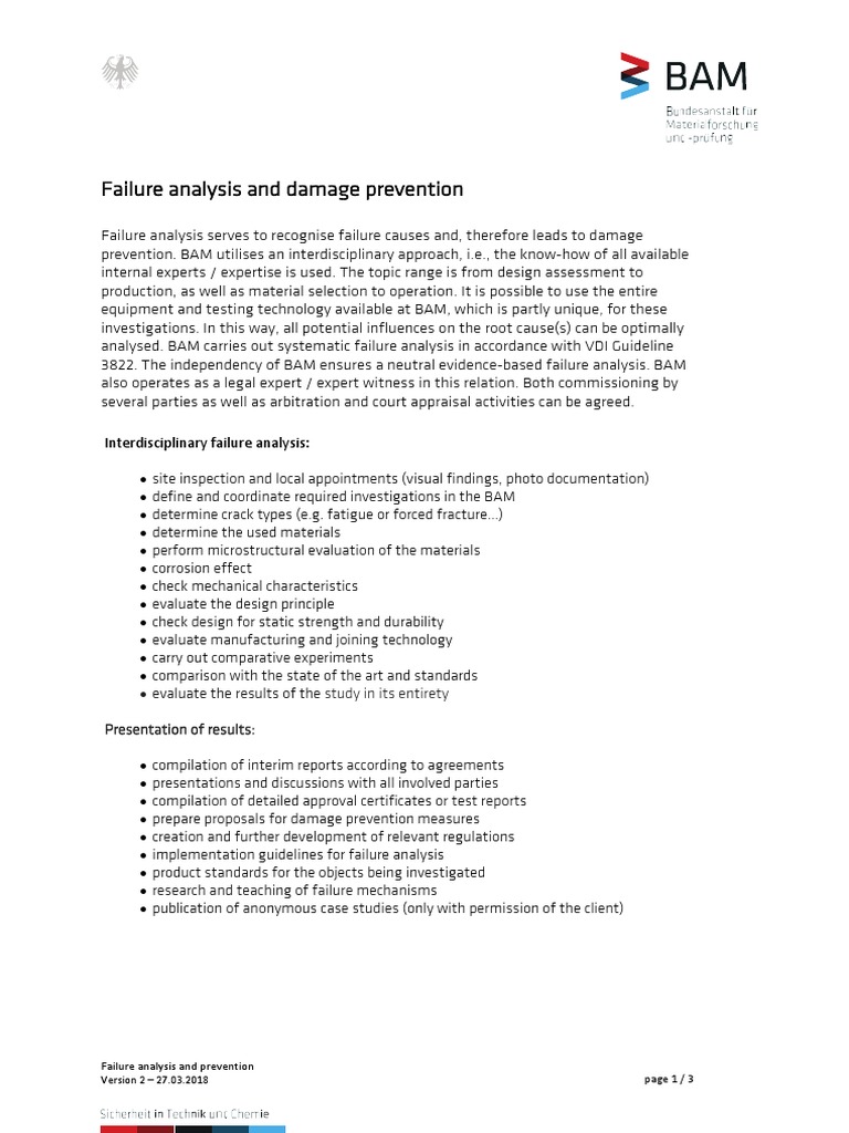 Failure Analysis and Damage Prevention: Study in Its Entirety ...