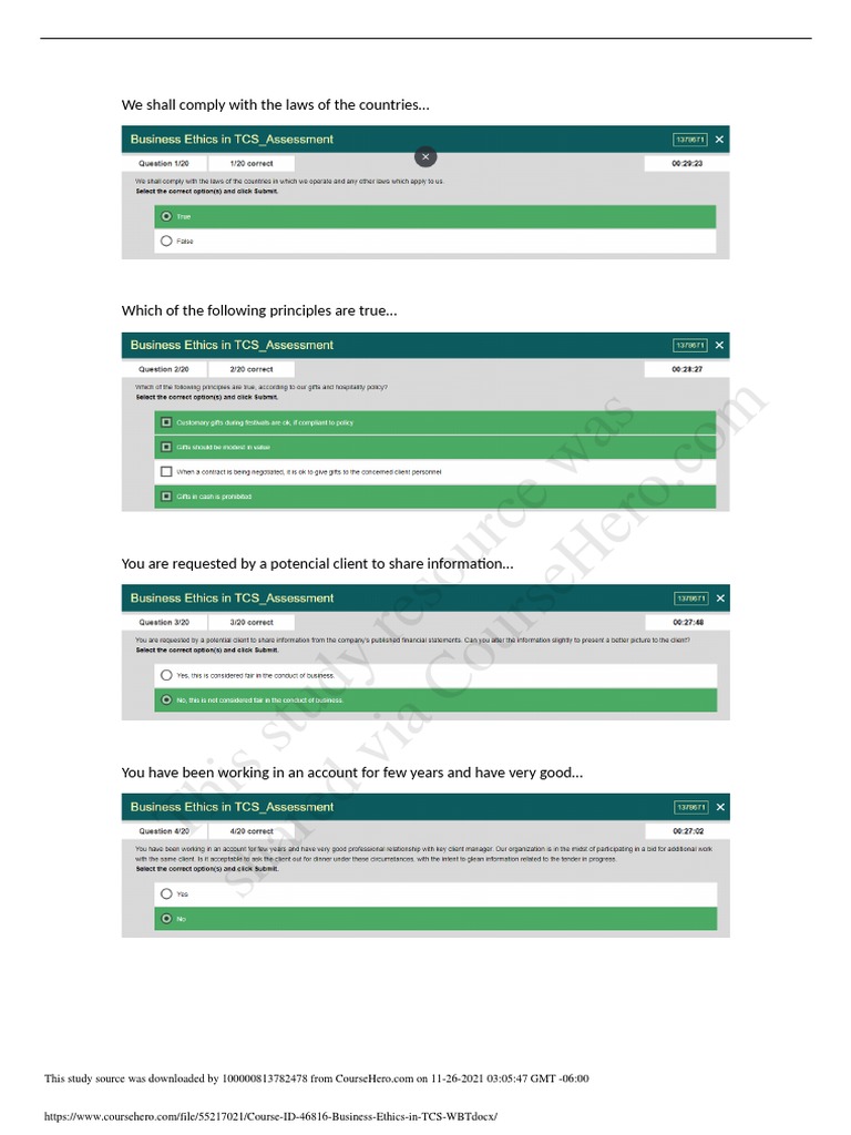 TCS principles for ethical business conduct | PDF | Government | Economies