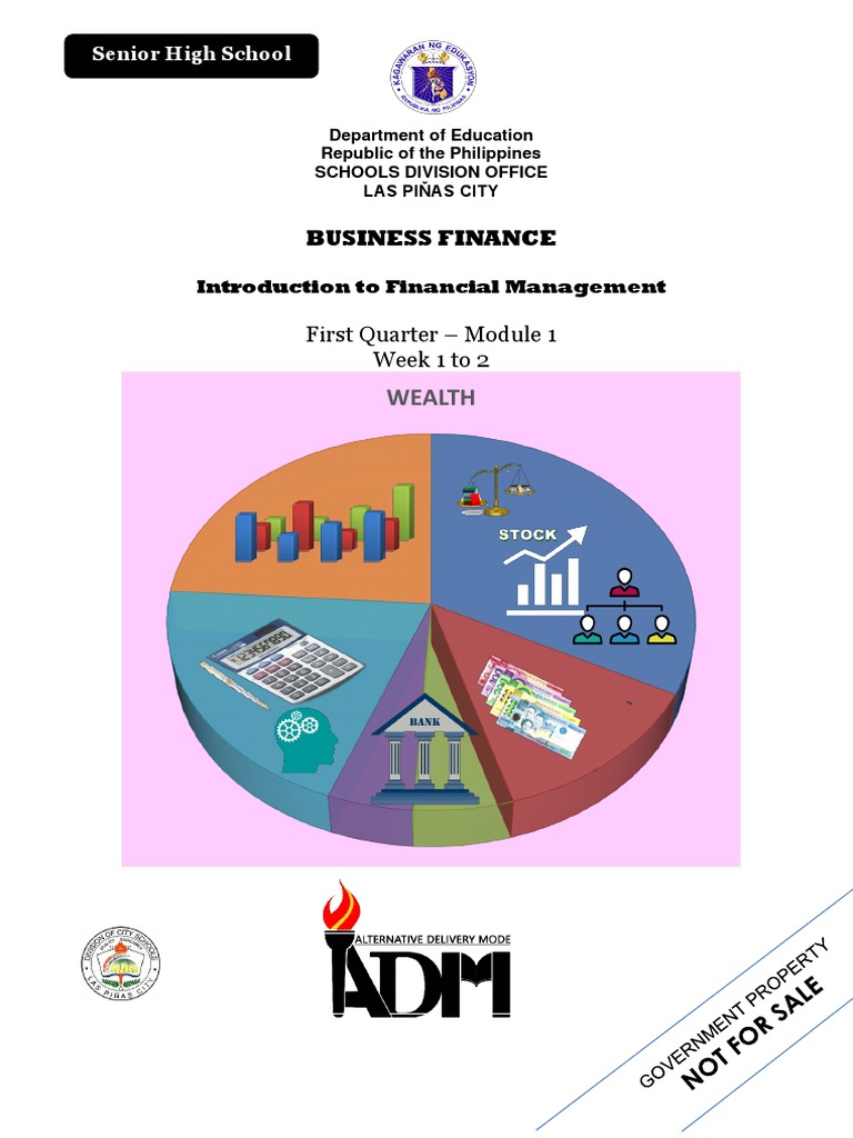 Business Finance - ADM - Module 1 Q1 WK 1 To 2 Introduction To ...