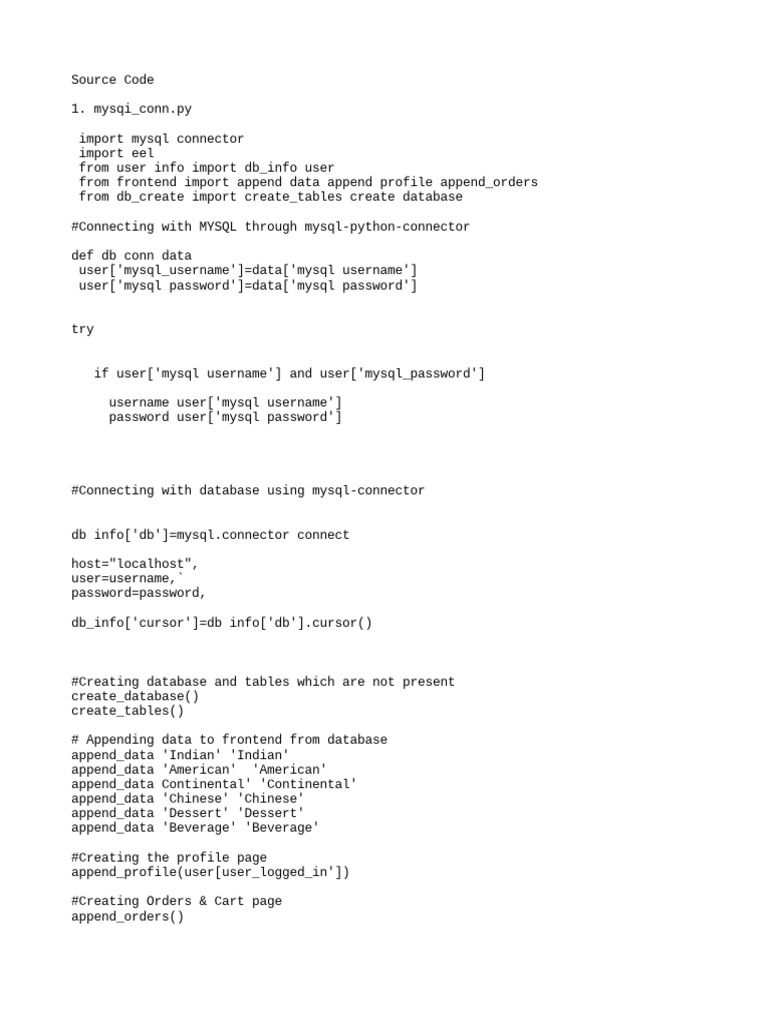 Miniprojects SRC Code | PDF | Cuisine | Information Technology Management