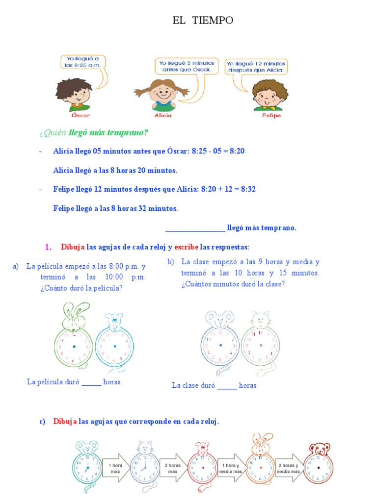 Fichas Del Tiempo | PDF