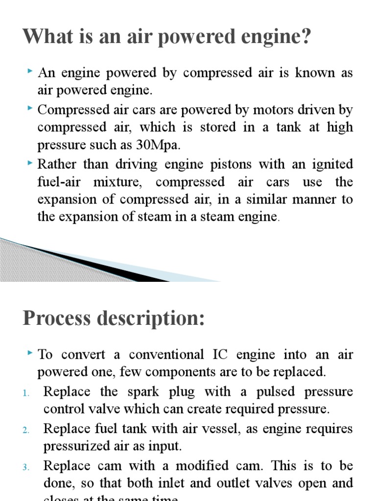 Air Powered Engine 2 | PDF