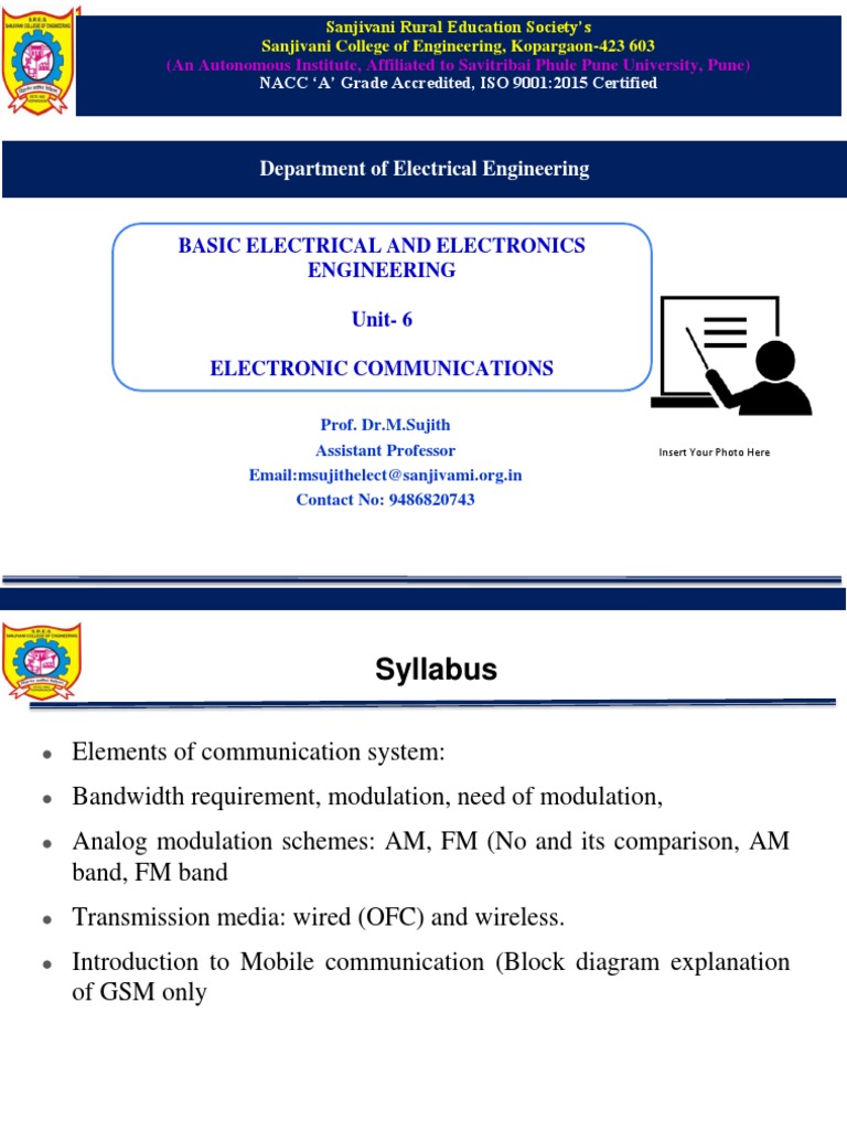 Elements of Communication System | PDF | Detector (Radio) | Modulation