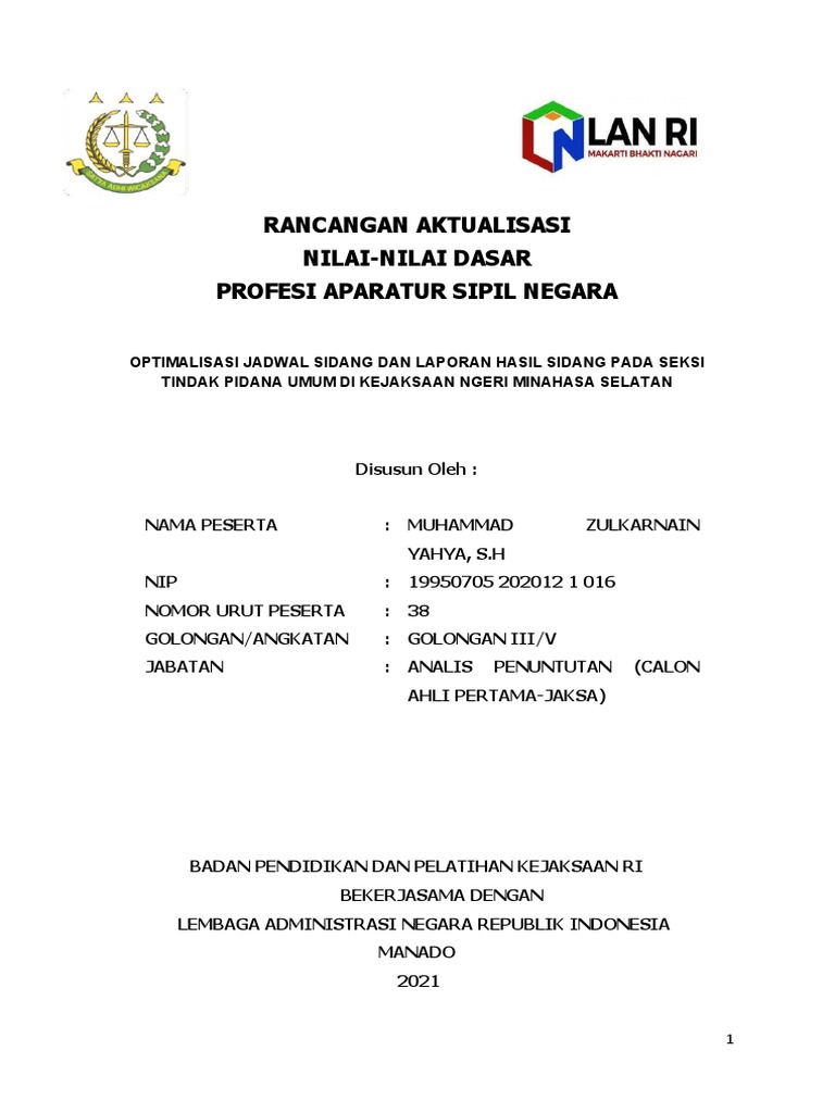 Aktualisasi Muhammad Zulkarnain Yahya | PDF