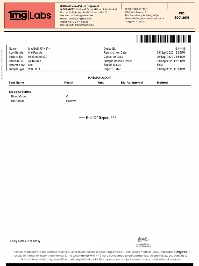 Blood Group Test Compress | PDF