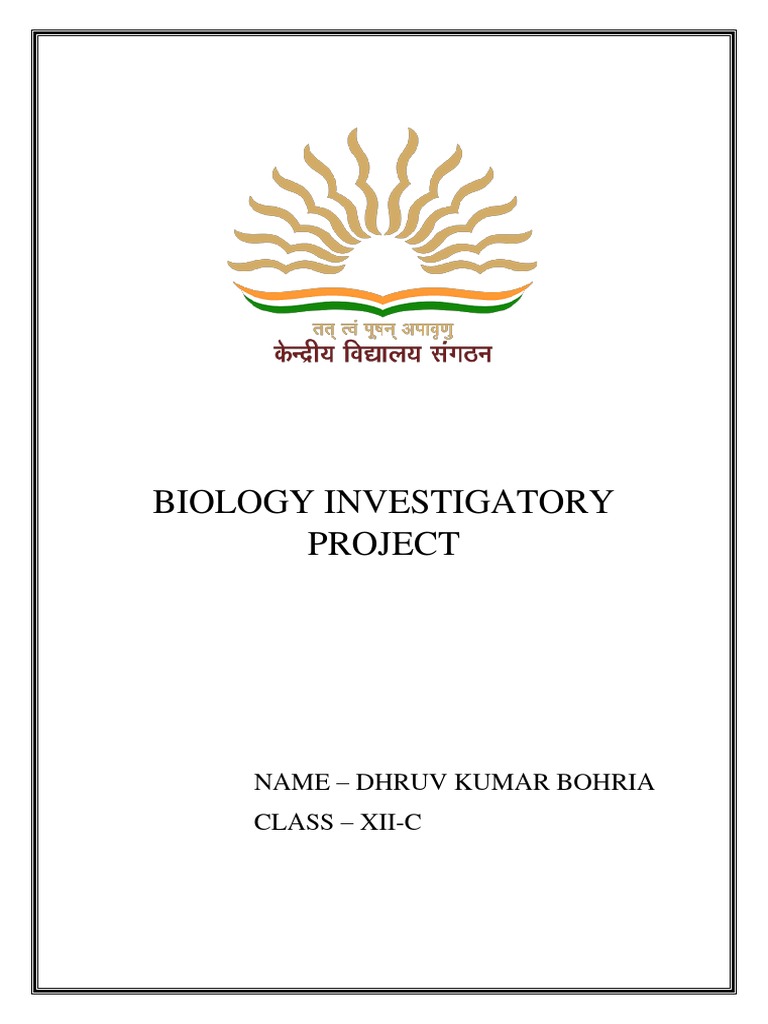 Biology Investigatory Project | PDF | Growth Medium | Microbiology
