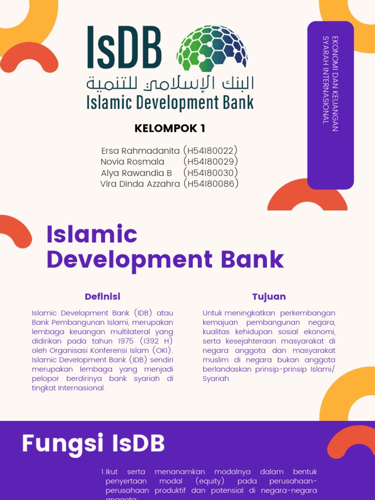 Islamic Development Bank | PDF | Bisnis | Pengelolaan Keuangan & Uang