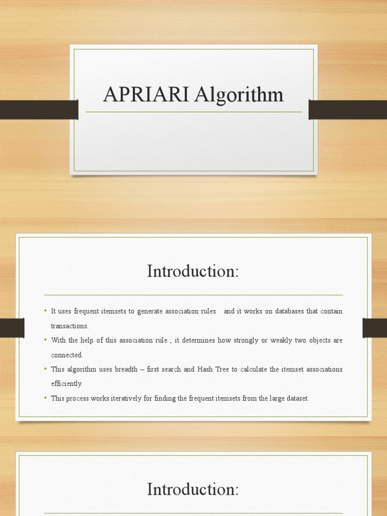 APRIARI Algorithm | PDF | Computer Programming | Applied Mathematics