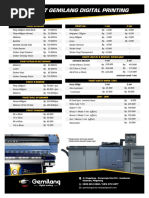 Photocopy Rate List | PDF