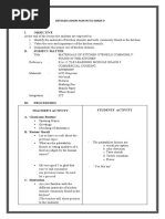 Detailed Lesson Plan in Tle Grade 8 | PDF | Spoon | Kitchen Utensil