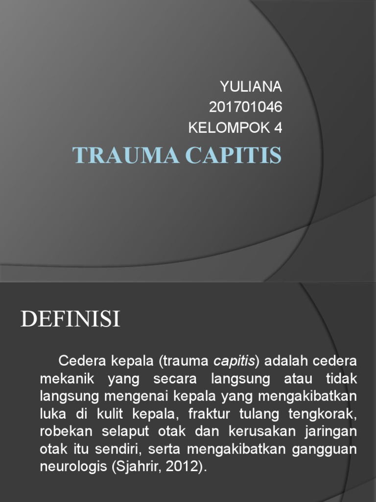 Trauma Capitis | PDF