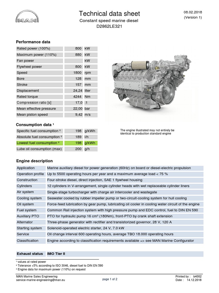 D2862 - D2676LE3xx Product Catalog EN 2019 03 07 | PDF | Diesel Engine ...