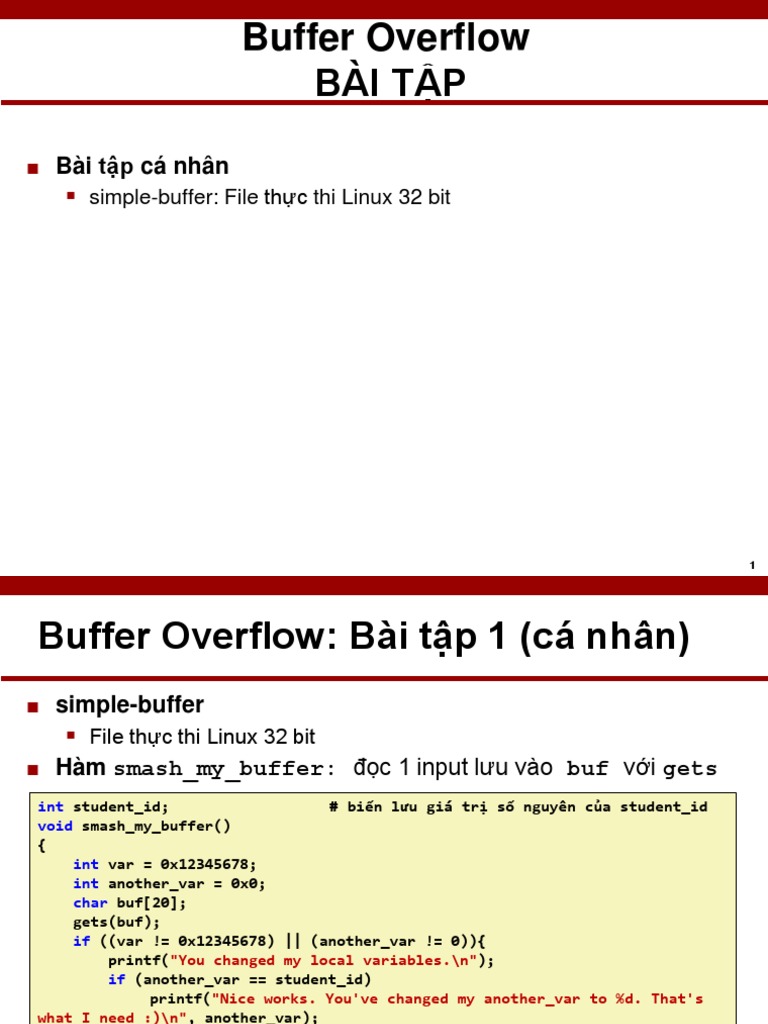 Buffer Overflow | PDF Buffer Overflow | PDF