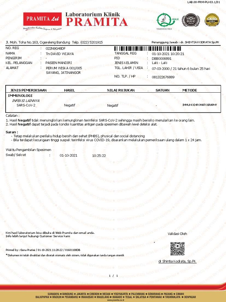 Contoh Antigen | PDF