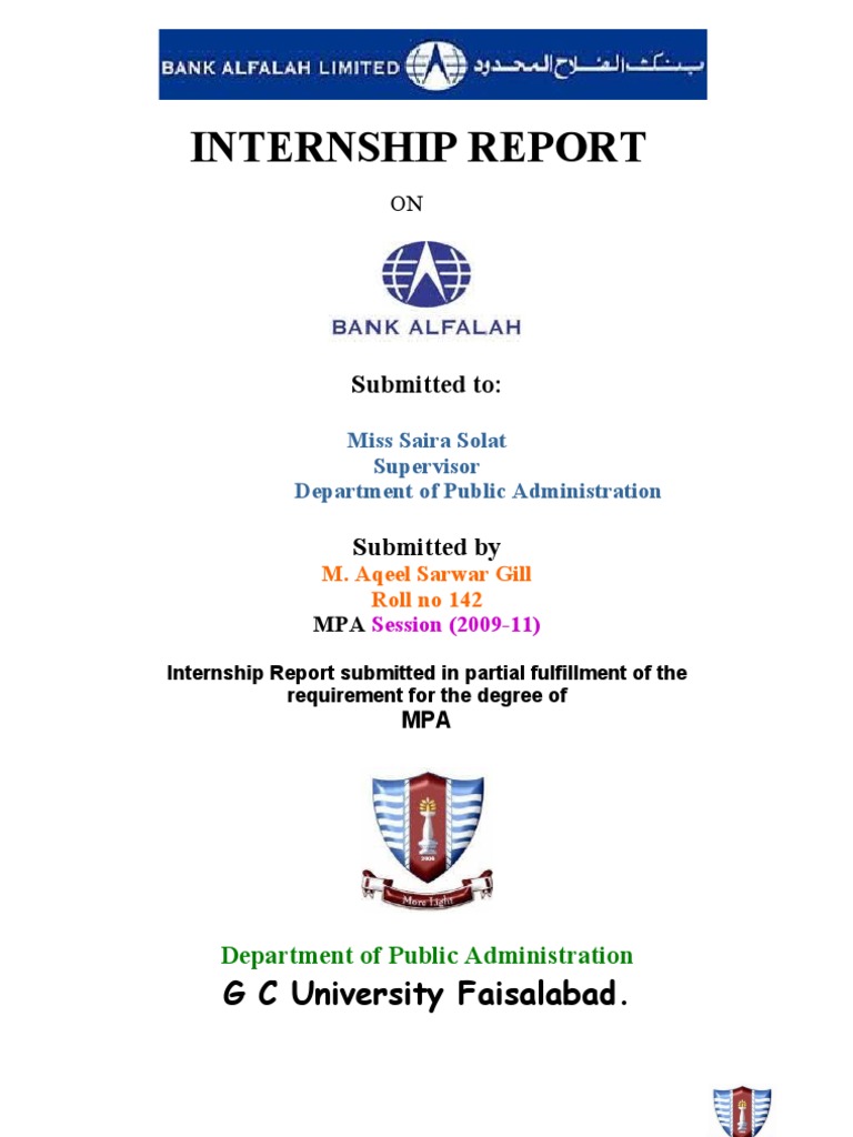 Final Copy of Bank Alfalah Project | PDF | Letter Of Credit | Banks