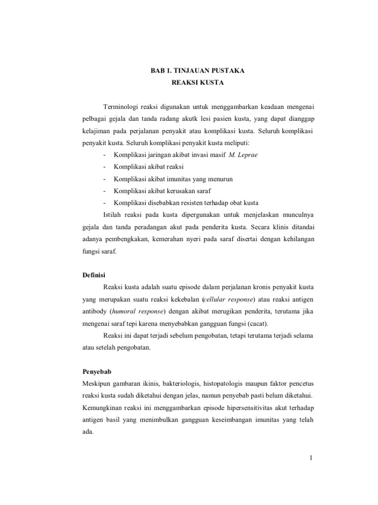 Reaksi Kusta | PDF