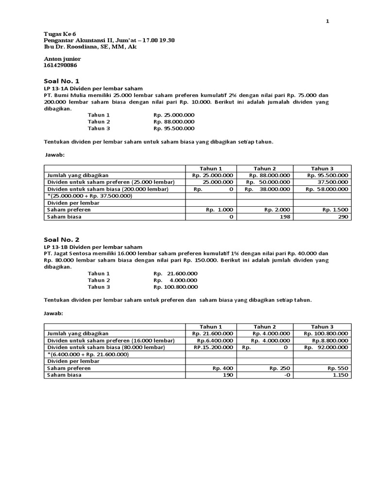 08tugas PA 2 Ke 6 - Anton Junior 1614290086 | PDF