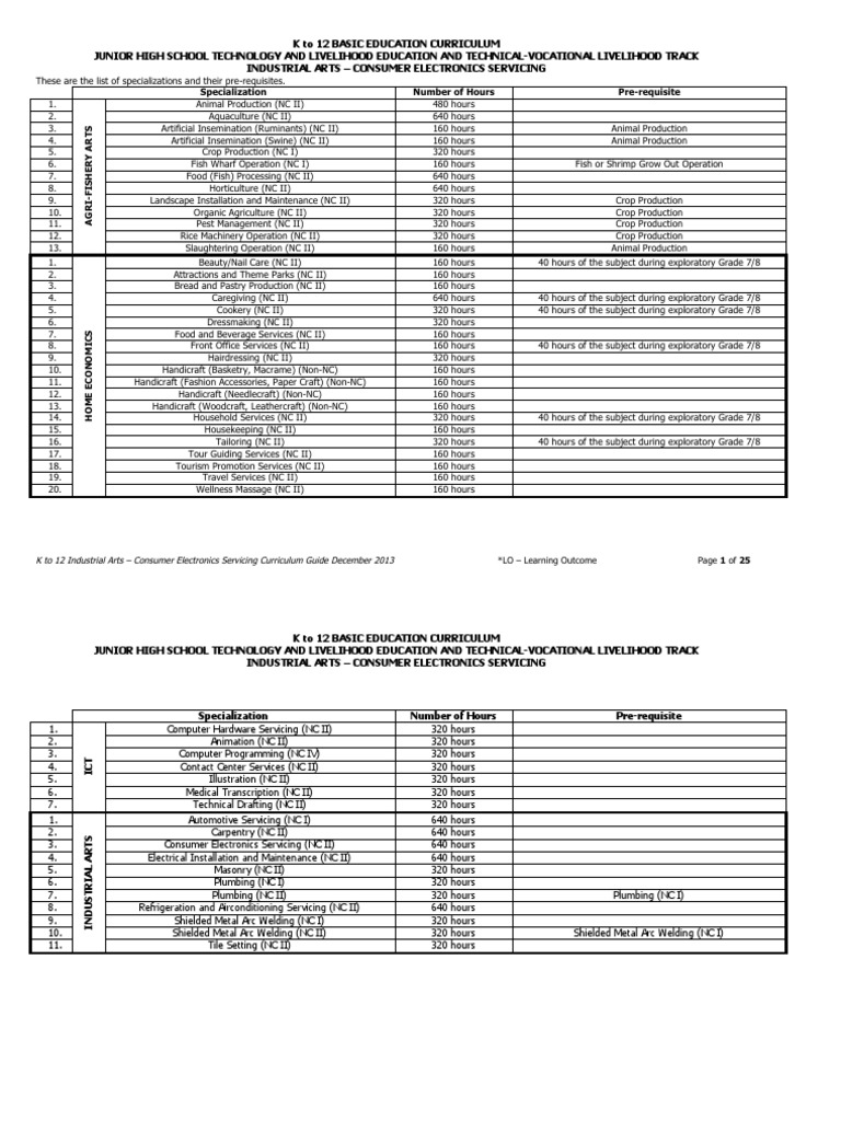 K-12 Consumer Electronics Curriculum Guide | PDF | Curriculum | Learning