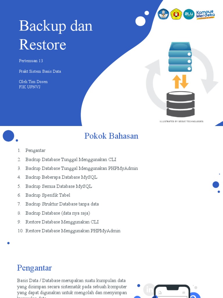 Pertemuan 13 - Backup Dan Restore | PDF