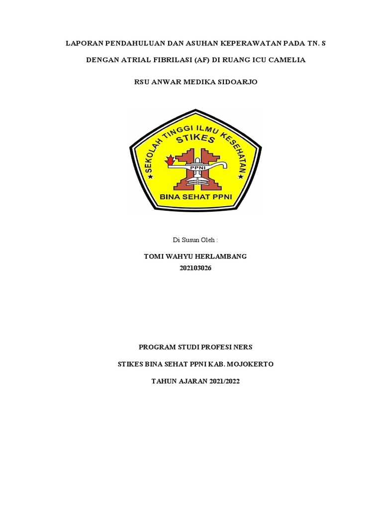 Asuhan Keperawatan Atrial Fibrilasi di ICU | PDF