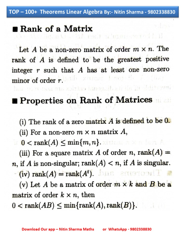 TOP 100+ Linear Algebra Theorems and Results - 148a4a8d f340 4fac 84ac ...