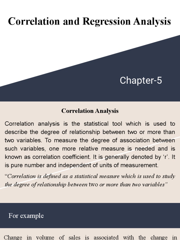Understanding Correlation and Regression | PDF | Dependent And ...