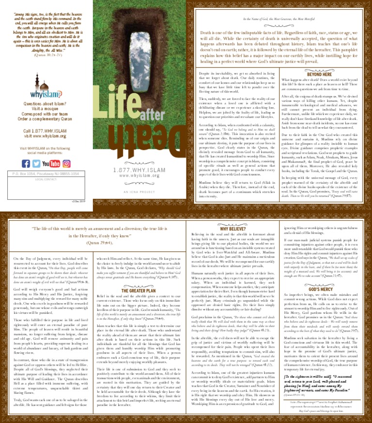 Life After Death Brochure | PDF | Afterlife | Heaven