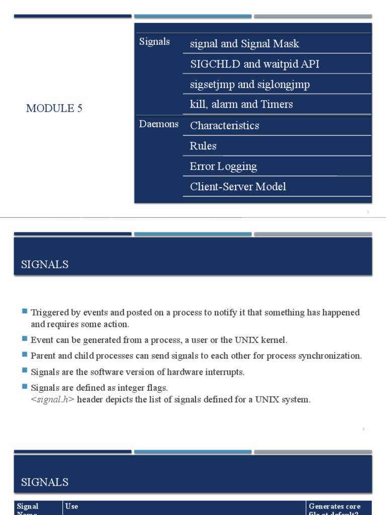 UNIX Programming - Module 5 Slides | PDF | Computer Programming ...