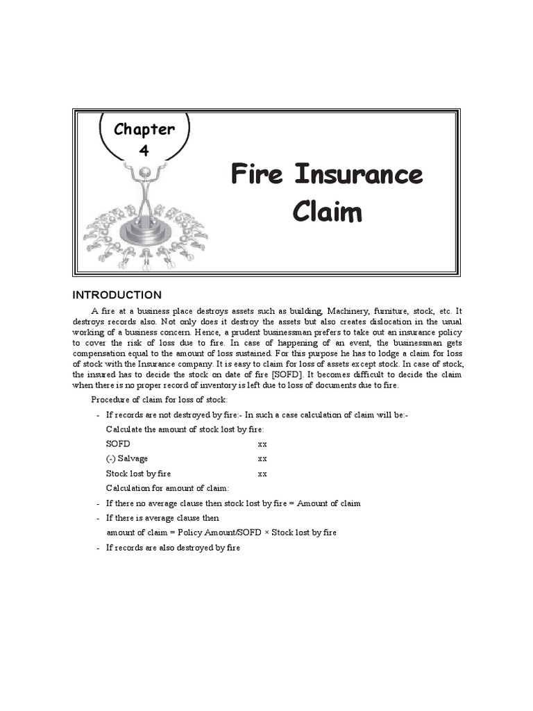 Fire Insurance Claim FA - II1643715404 | PDF | Valuation (Finance ...