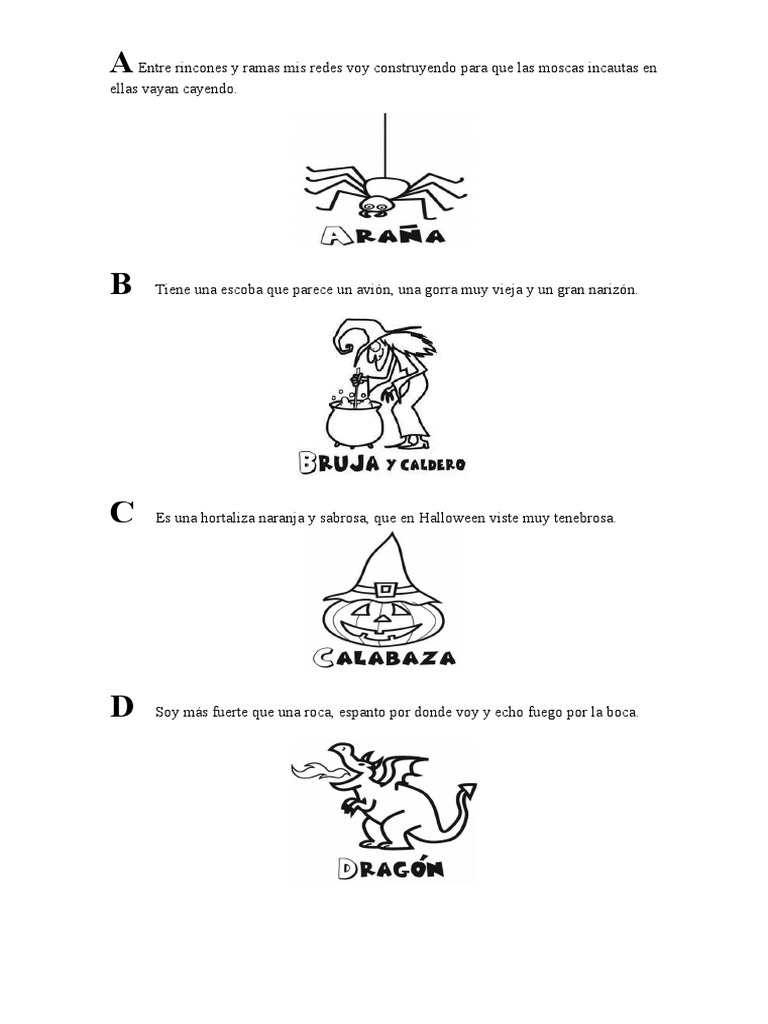 Adivinanzas Halloween | PDF