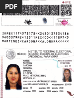 Credencial INE: Datos de Votante México | PDF