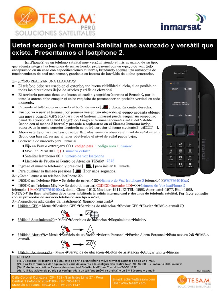 IsatPhone 2 Guia Rapida Completa | PDF | Telefonía móvil | Fax