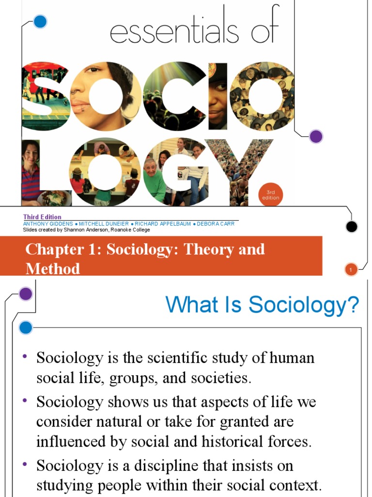 Chapter 1: Sociology: Theory and Method: Third Edition | PDF ...