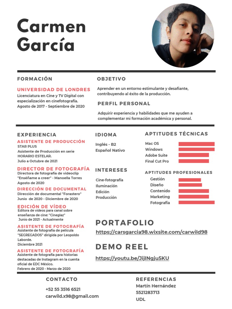 Curriculum Vitae Carmen García ES | PDF