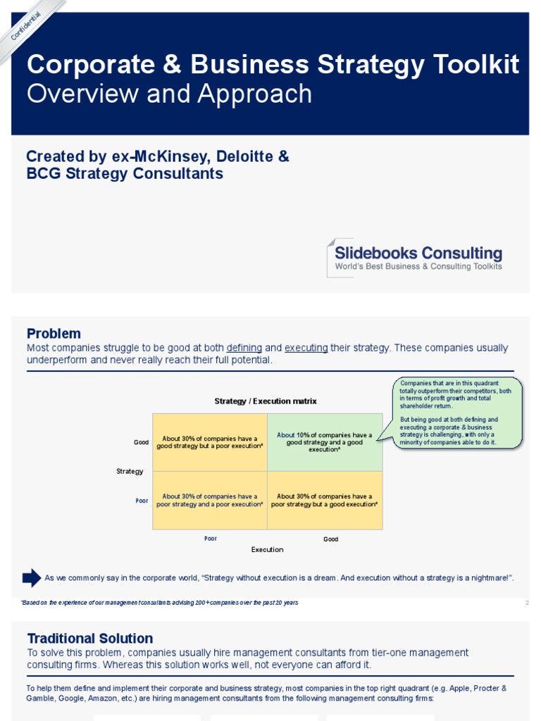 Corporate & Business Strategy Toolkit | PDF | Strategic Planning ...