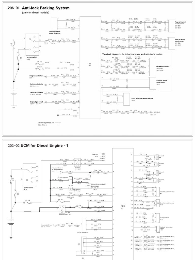 N350 Electrical Diagram 2012-5-21 - EN JMC | PDF | Throttle | Transport