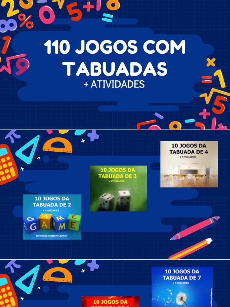 110 Jogos Com Tabuadas | PDF