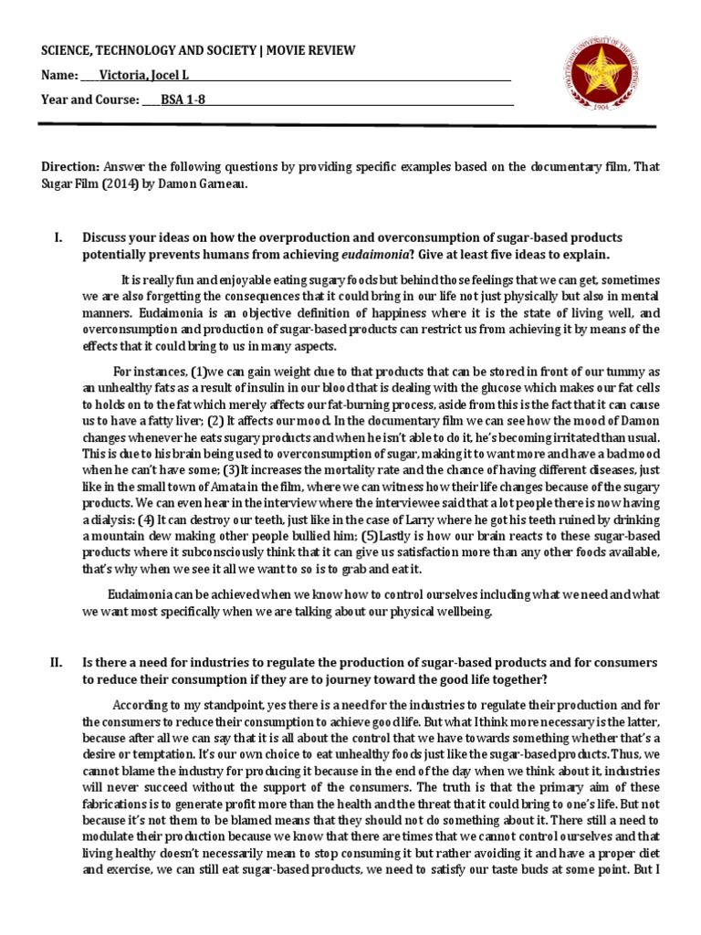 Sugar Film Movie Review | PDF | Mood (Psychology) | Mental Health