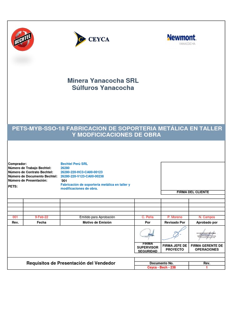 Minera Yanacocha SRL Súlfuros Yanacocha | PDF