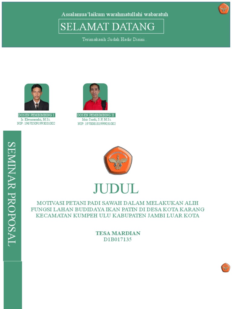 Contoh Power Point Seminar Proposal | PDF