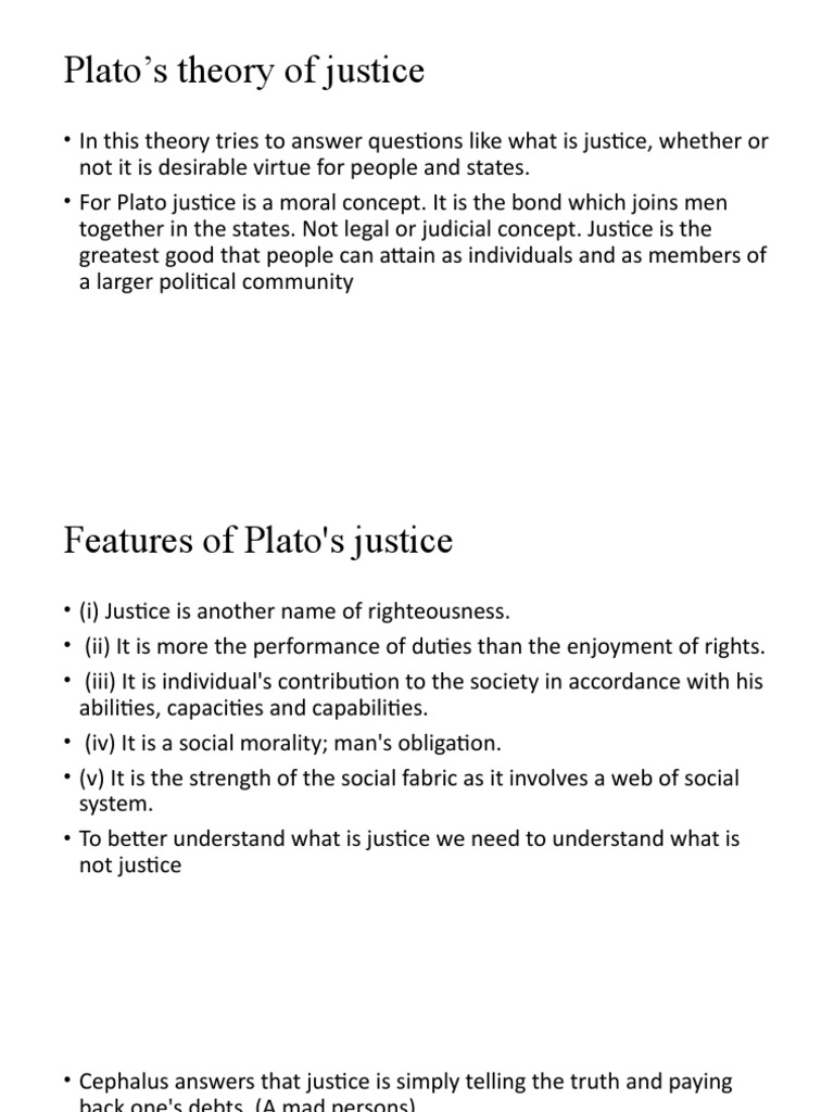 Plato's Theory of Justice | PDF | Crime & Violence | Justice