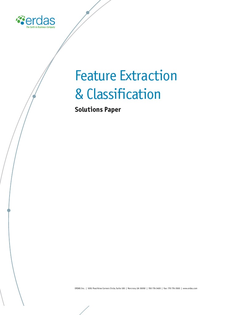 Feature Extraction And Classification Geographic Information System