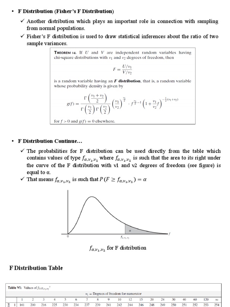F Distribution and F-Statistic | PDF | F Test | Variance